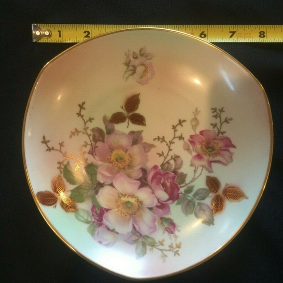 Schumann | Accents | Vintage Schumann Wild Rose Three Point Dish | Poshmark
